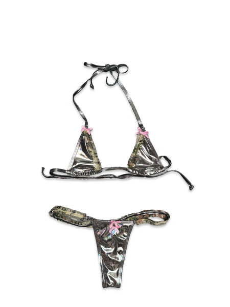 Metal Camo Thong Bikini Lefthandla
