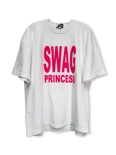 baggy white swag tee – lefthandla