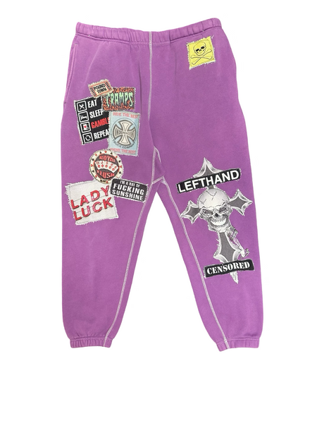 purple Lady Luck sweats – lefthandla